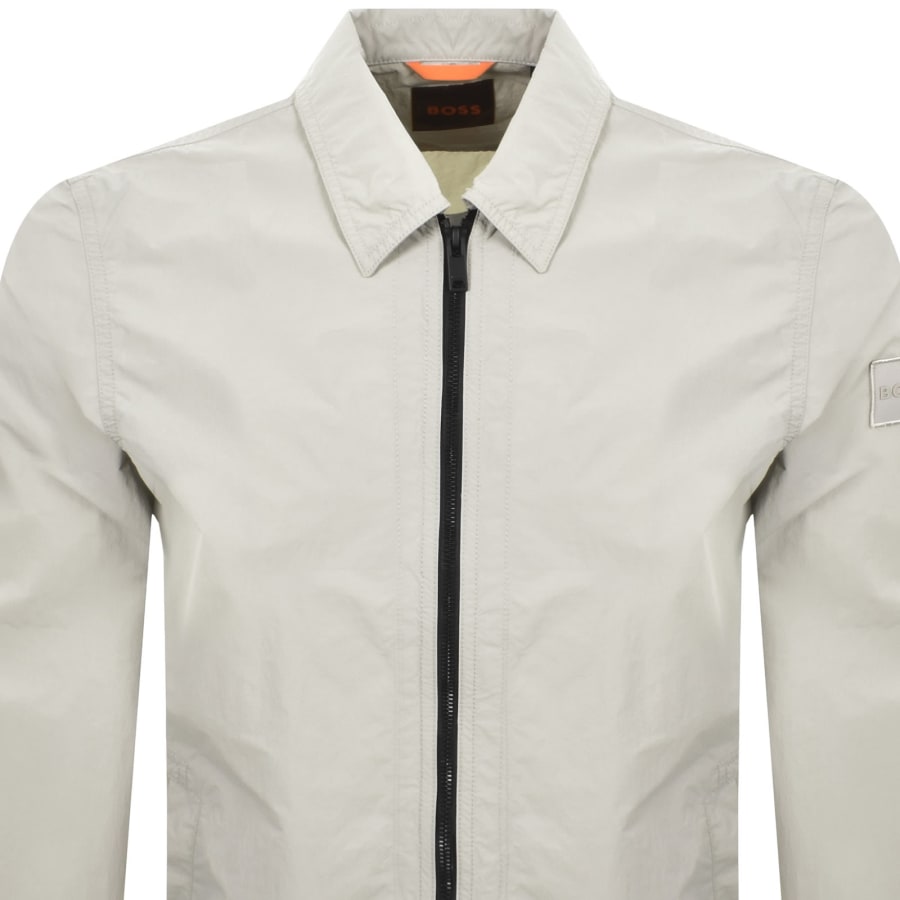 BOSS Leejay 1 Overshirt Beige | Mainline Menswear